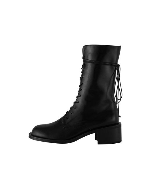 Reike Nen Leather Lace Up Mid-calf Boots in Black | Lyst