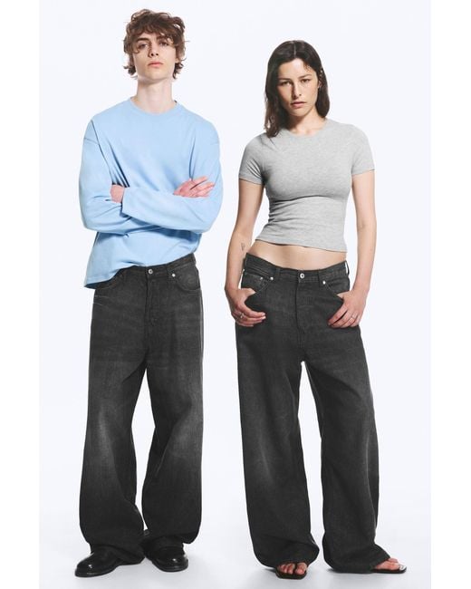 Weekday Astro Mid Waist Loose Baggy Jeans in Schwarz für Herren | Lyst DE