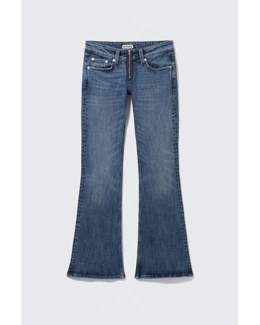 Weekday Hour Low Rise Skinny Bootcut Leg Jeans in Blue | Lyst UK