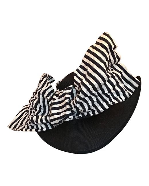Romer Millinery Fine Straw Race Day Hat With Oversized Bow in Black ...