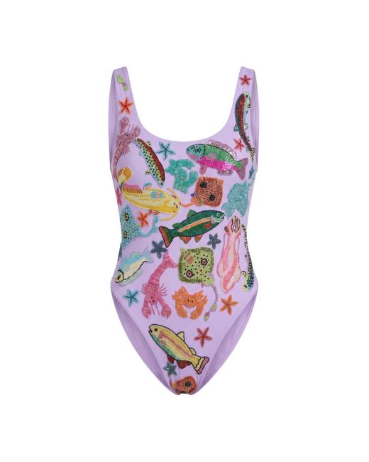 Oceanus Arizona One Piece Swimsuit Lilac in Purple | Lyst UK