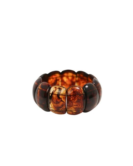 Miss Cecilia The Dome Bangle in Brown | Lyst UK