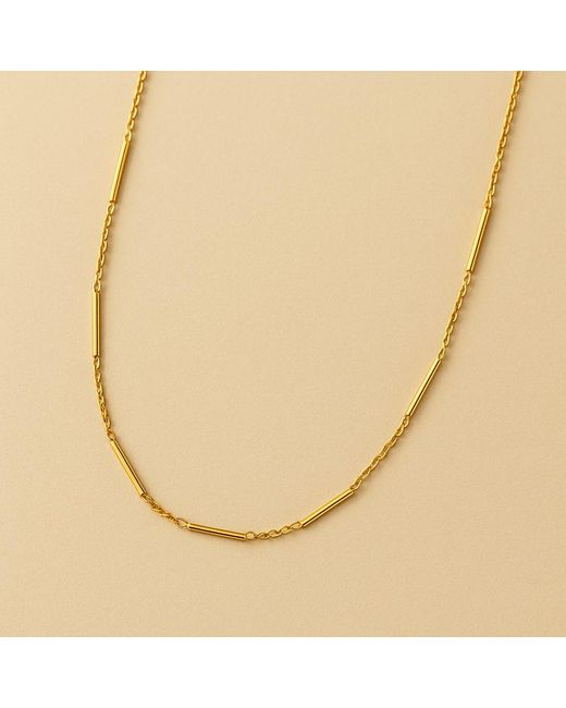Lily Flo Jewellery Light Line Bar Necklace in Metallic | Lyst UK