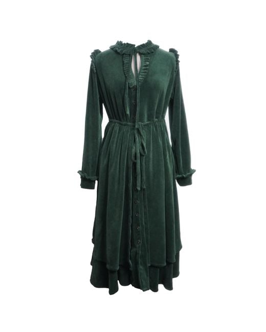 Solai Forest Nymph Dress in Green | Lyst
