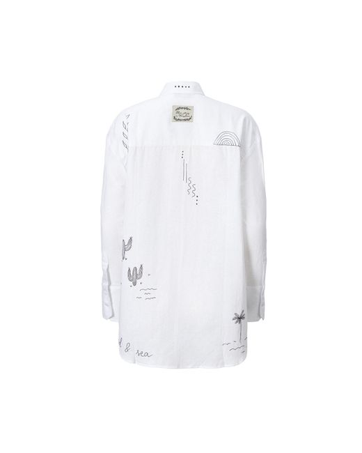 Mad&Len Endless Feelings Hand Painted Shirt in White | Lyst