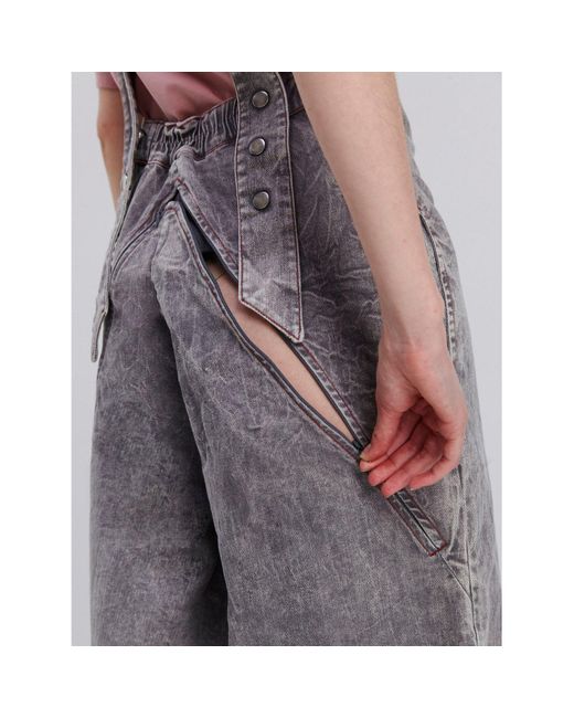 Monosuit Cotton Versatile Jumper Overalls in Gray | Lyst