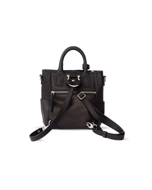 Sapahn Chloe Mini Convertible Backpack & Crossbody in Black | Lyst