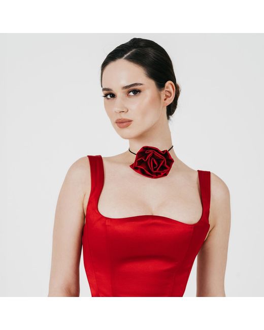 La Musa Royal Corset In Red Lyst 8122