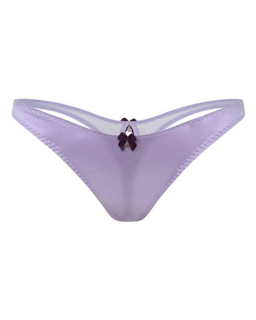 Scarlett Gasque The Wisteria Silk Knicker in Purple | Lyst
