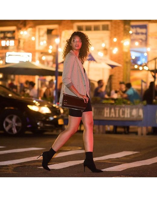 Emily Jones Chestnut Amsterdam Triangle Crossbody Bag/ Hardware in ...