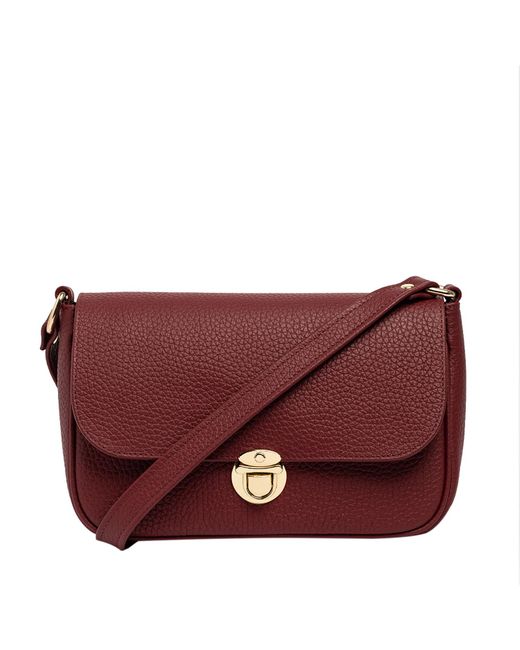 Laura Olaru Lumi Burgundy Leather Bag in Red | Lyst