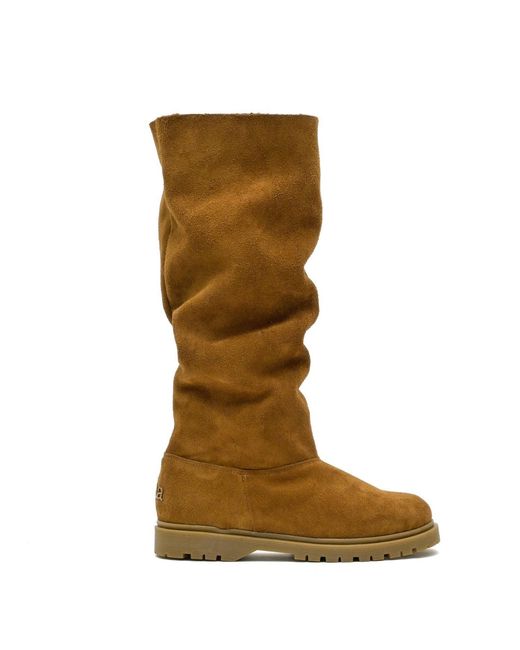 Cha Basic Baggy Tall Suede Roble in Brown | Lyst UK