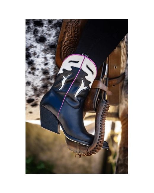 Keith Scarrott Shoes Nuvola Cowboy Boot in Black | Lyst