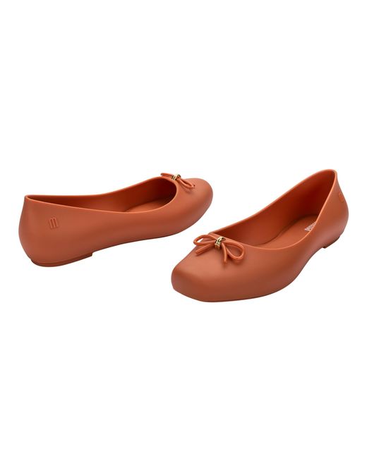 Melissa Aura Basic Ballet Flat in Red | Lyst