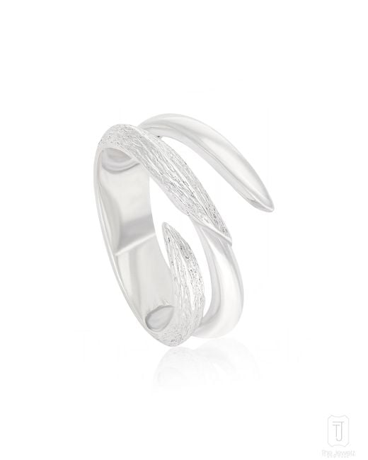 The Jewelz Chroma Bone Ring in White | Lyst