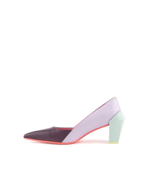 United Nude Colorblock Leather Gem Pump Heels in Pink | Lyst
