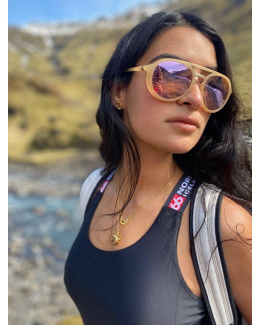 Sophie Simone Designs Necklace Heart in Metallic | Lyst UK