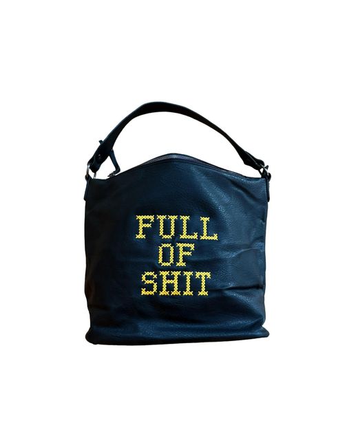 Lilly Loves Full Of Shit Long & Short Shoulder Bag in Blue | Lyst