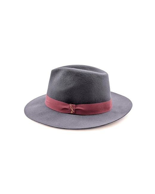 DORIA 1905 Storm Smooth Lapin Felt Drop Hat in Blue for Men | Lyst UK