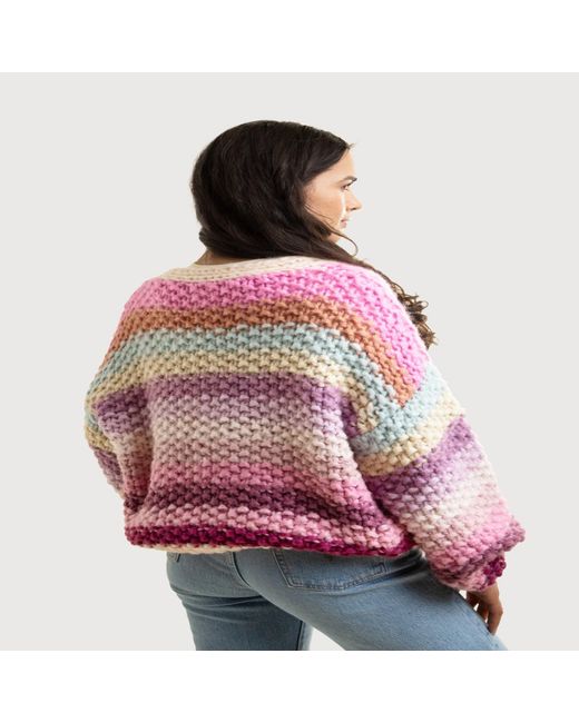 Saachi Reversible Pullover Multi Sweater in Purple | Lyst UK