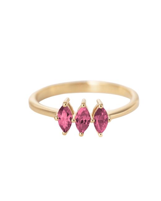 Belinda Jewelz Brynne Ruby Birthstone Ring in Pink | Lyst UK