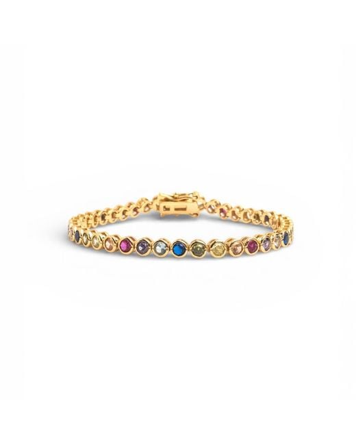 Miss Cecilia Tennis Bracelet in Metallic | Lyst UK