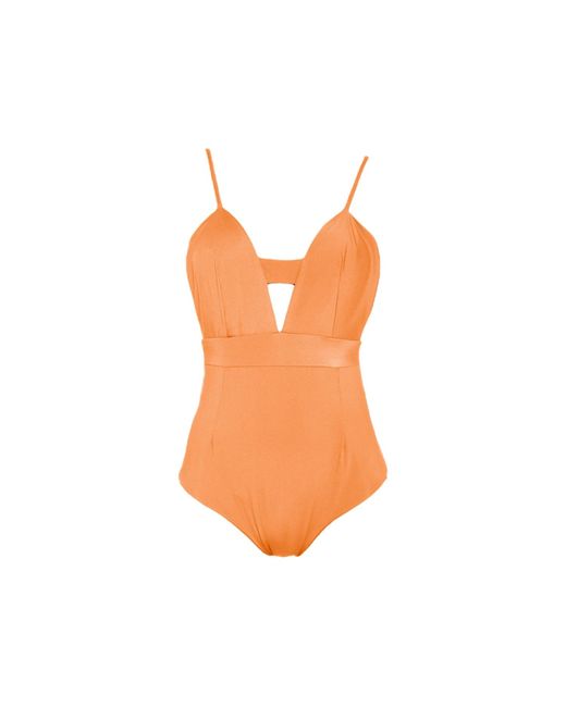 Rêve De Rive Micaela One Piece in Orange | Lyst