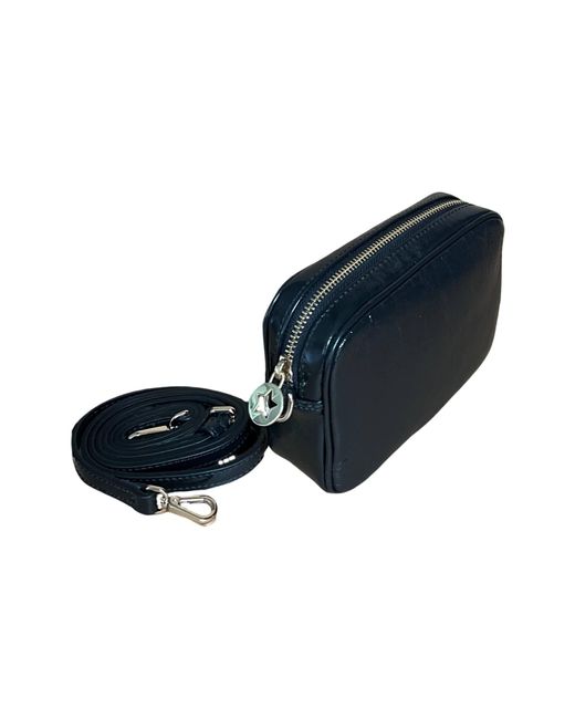 Meg & Bee Patent Mini Bag in Blue | Lyst