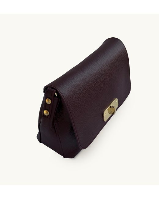 Apatchy London The Maisie Maxi Port Leather Bag in Purple | Lyst