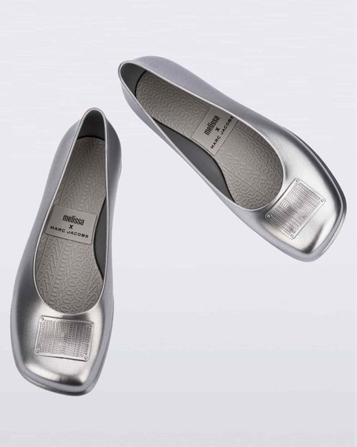 Melissa Ruby X Marc Jacobs Ballet Style Flat in White | Lyst