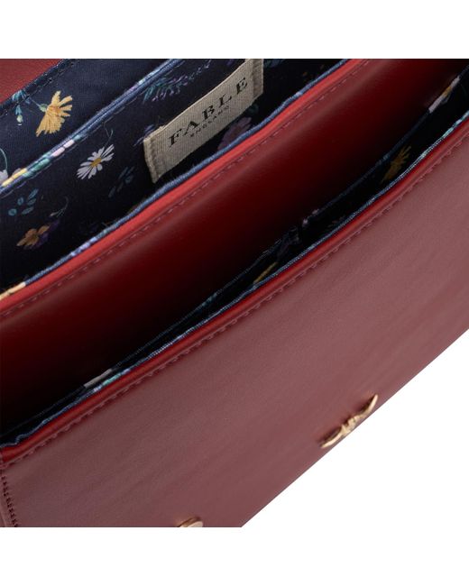 Fable England Wonderland Cherry Satchel in Red | Lyst UK