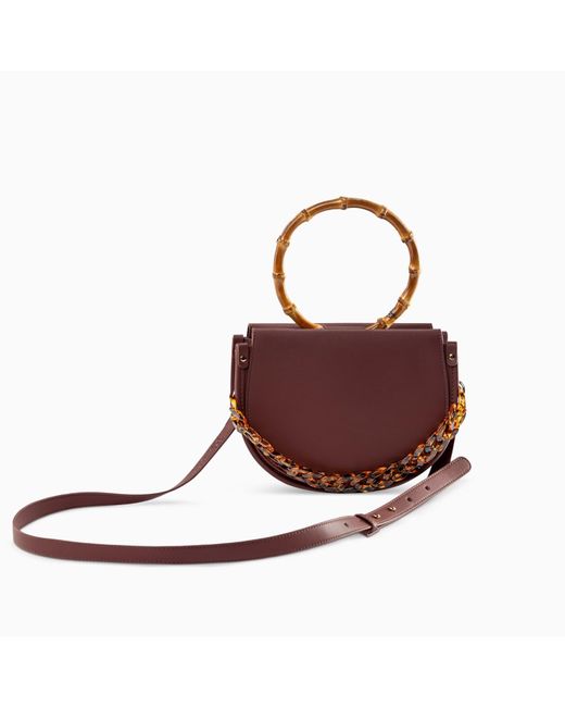 PAIGE Half-Moon Crossbody Handbag in Brown | Lyst