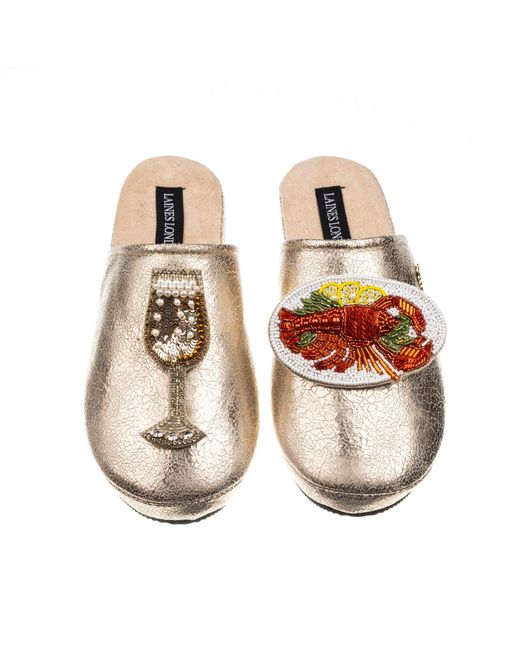 Laines London Softie Slippers With Champers Glass & Lobster Platter ...