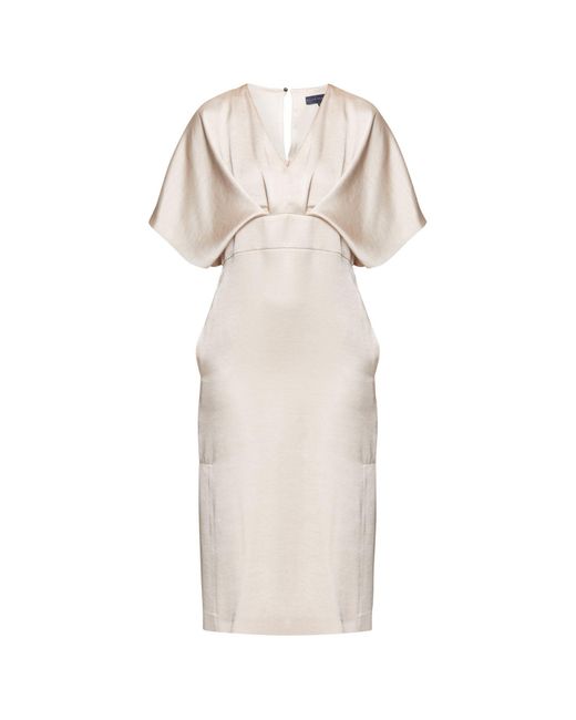 Helen Mcalinden Neutrals Eabha Ivory Dress in Natural | Lyst UK