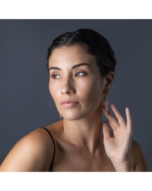 German Kabirski Tarina Handcrafted Earrings With Raw Spinel in Red ...