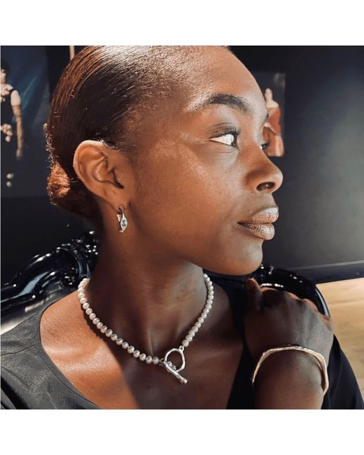 Amy Delson Jewelry Pearl in Metallic | Lyst UK