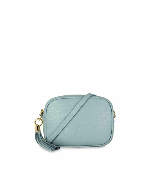 Apatchy London The Tassel Pale Leather Crossbody Bag in Blue | Lyst