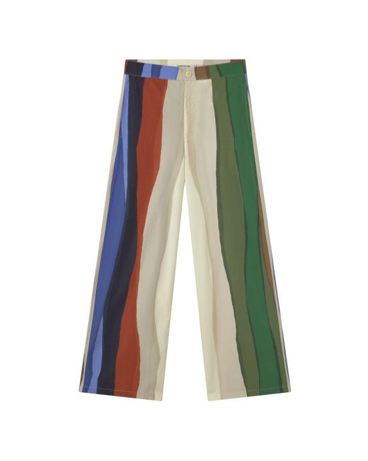 Thinking Mu Karina River Pants in Green | Lyst