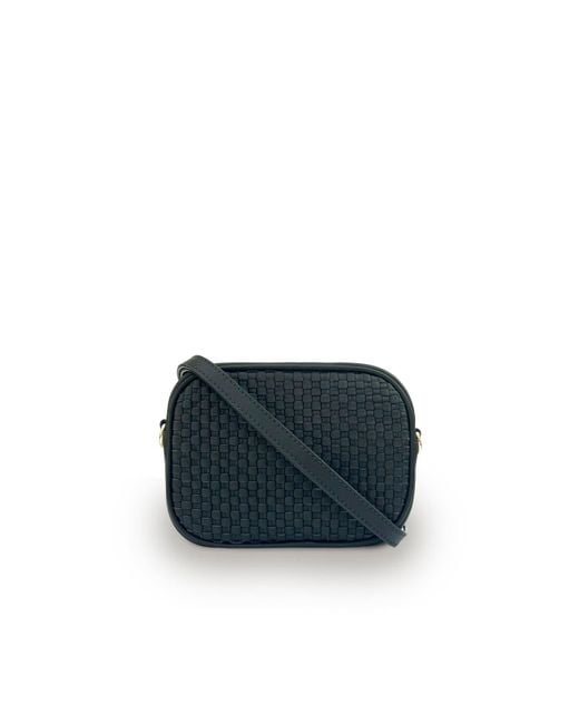 Apatchy London The Penelope Woven Leather Camera Bag in Blue | Lyst