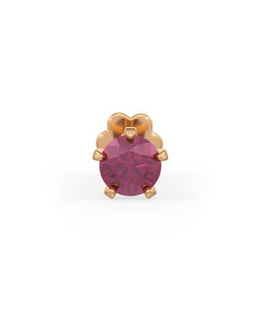 Cervin Blanc Rose Ruby Nose Pin Screwbacks Gemstones Piercings Stud in ...