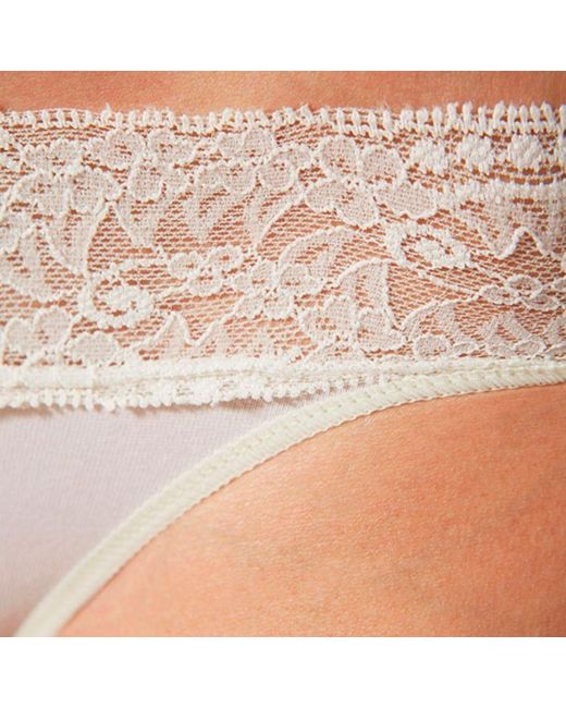 Zd - Zero Defects Neutrals Venus Mini Lace Brief – Sensuality With Soy Fiber in White | Lyst