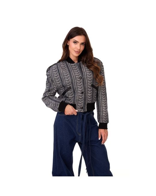 Mandragora Ira Wool Bomber Jacket in Black | Lyst