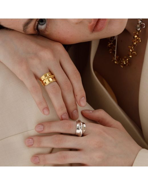 Tami&Tami Matias Butter Ring in Metallic | Lyst