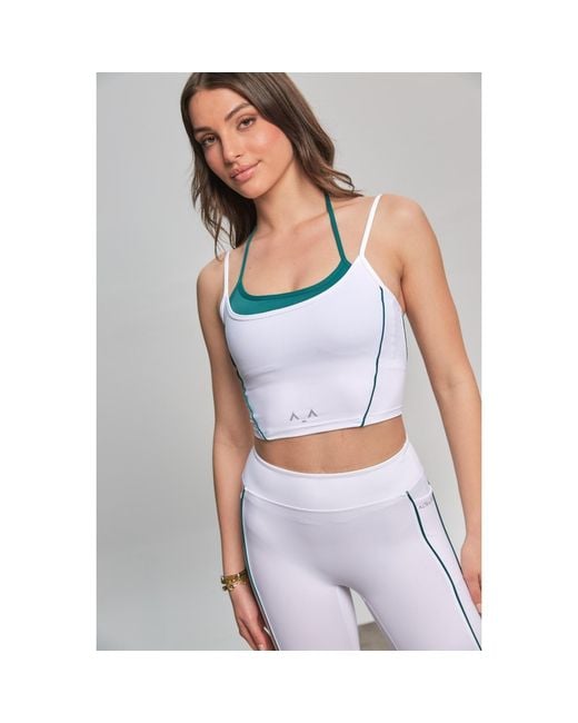 Altra Volta Double Layered Sports Bra in Blue | Lyst UK