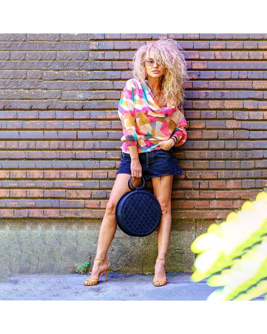 Laura Olaru Soleil Quilted Leather Backpack in Black | Lyst