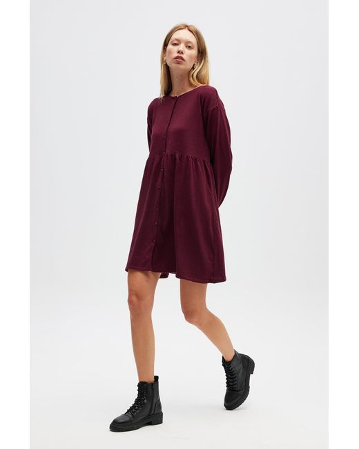 Peraluna Leah Shirred Mini Knit Dress | Lyst UK