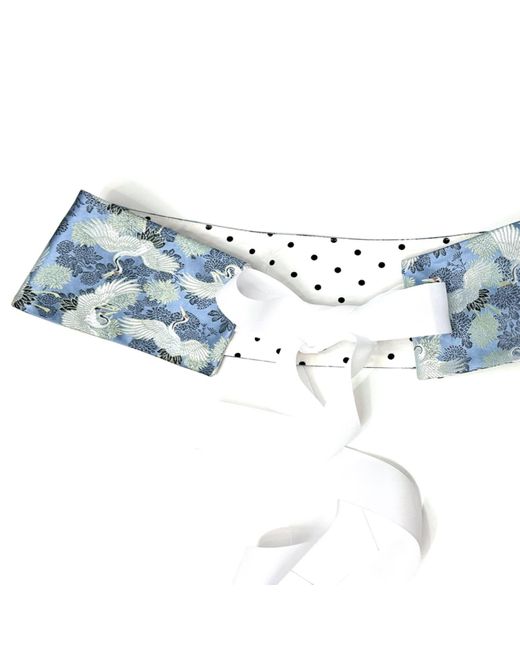 LA FEMME MIMI Birds Obi Belt Zerowaste in Blue | Lyst