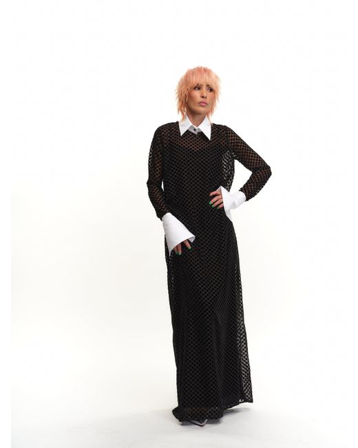 Clothes by Locker Room Layered Two-Tone Maxi Dress in Black | Lyst