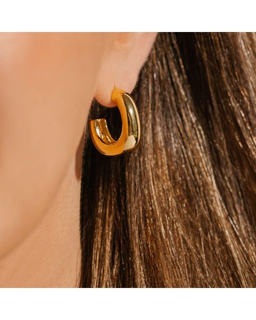 The Perfect Hoop The Le Hoop in Metallic | Lyst