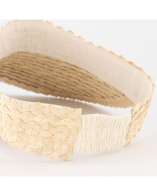 OhSun Straw Visor in Natural | Lyst UK